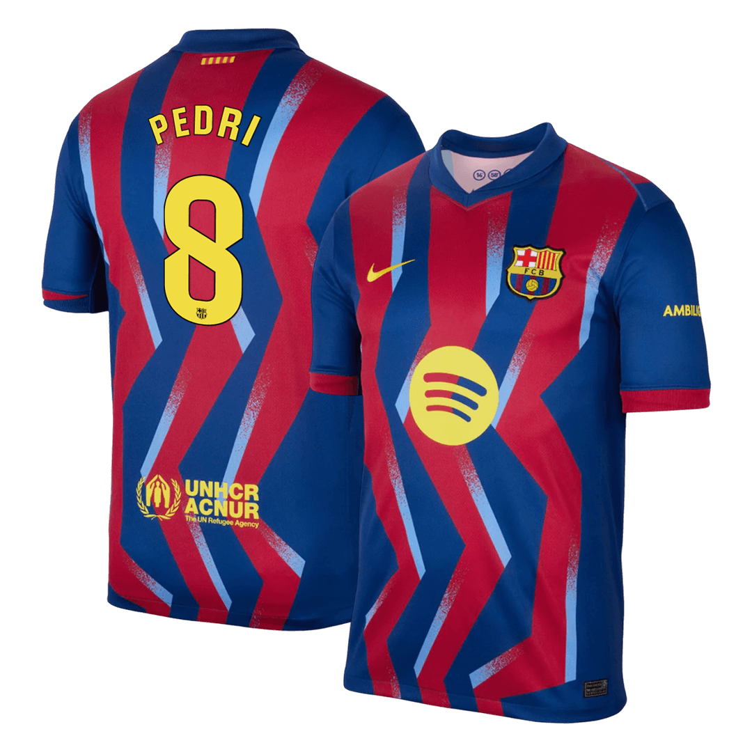 Barcelona PEDRI #8 Fourth Away Soccer Jersey 2025/26 | Gojersey